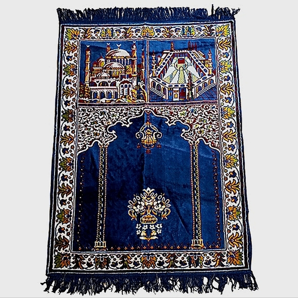 Other | Comforting Islamic Prayer Rug Authentic Gift Preppy Floral Wall ...